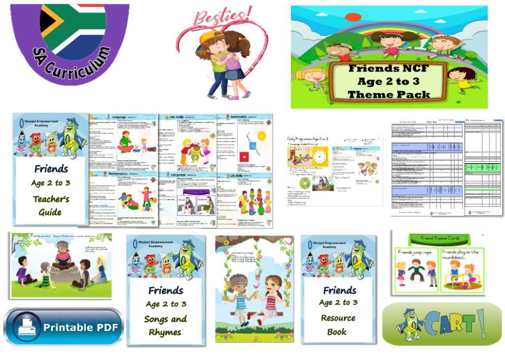 NCF Age 2 to 3 Friends Theme Pack – KhulaCart