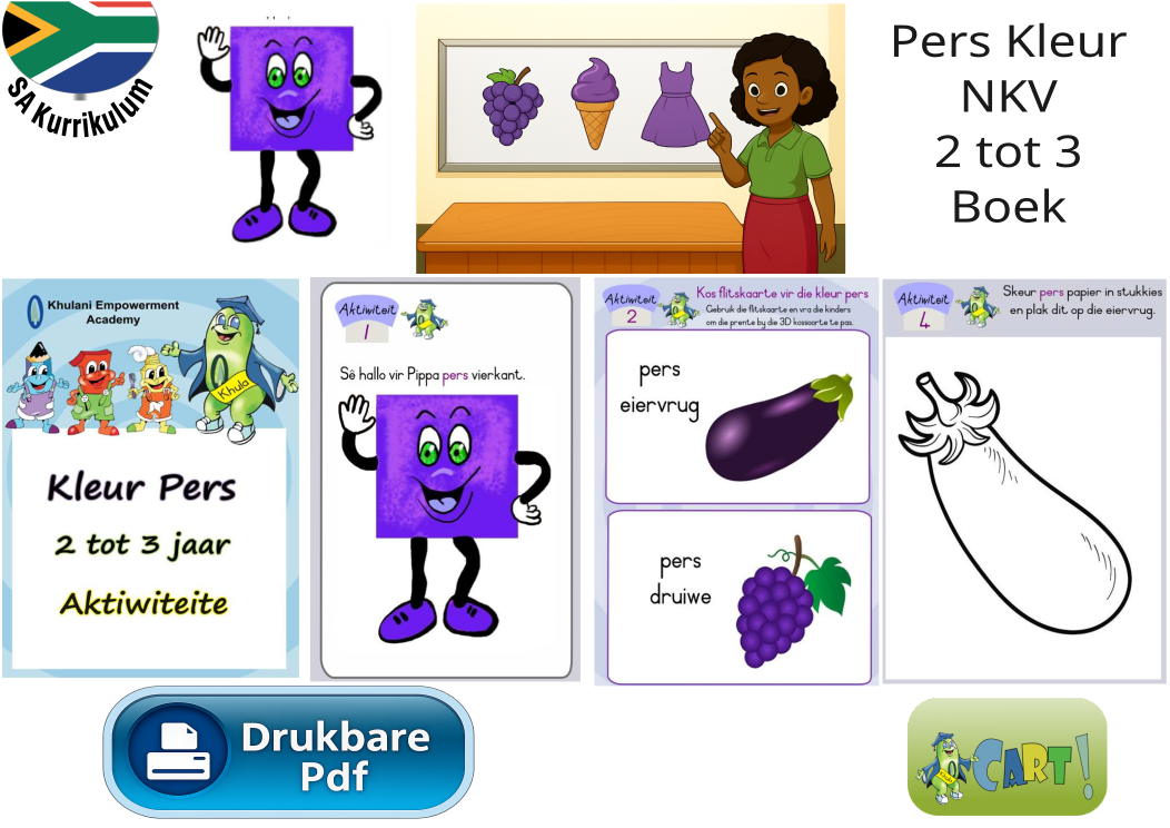 Pers Kleur NKV Ouderdom 2 tot 3 Boek – KhulaCart